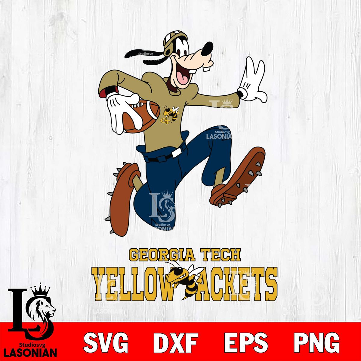 Georgia Tech Yellow Jackets Goofy rugby Sport – lasoniansvg
