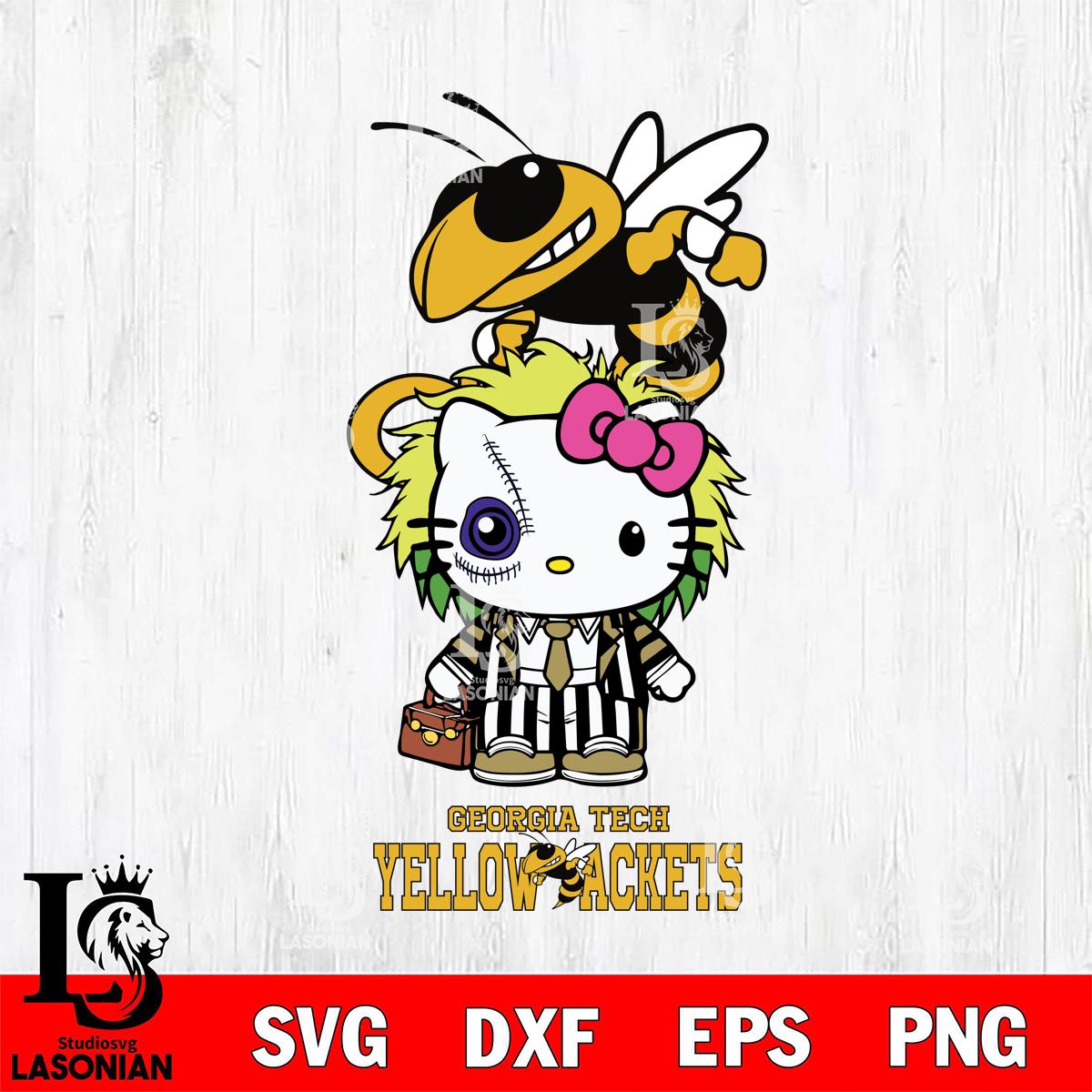 Georgia Tech Yellow Jackets Hello Kitty Horror 8 – lasoniansvg