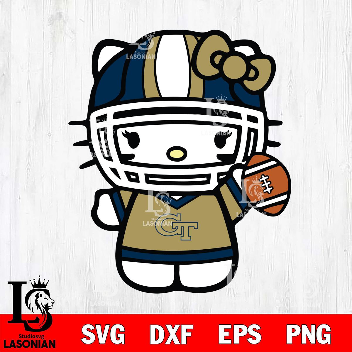 Georgia Tech Yellow Jackets Hello Kitty sport 9 – lasoniansvg
