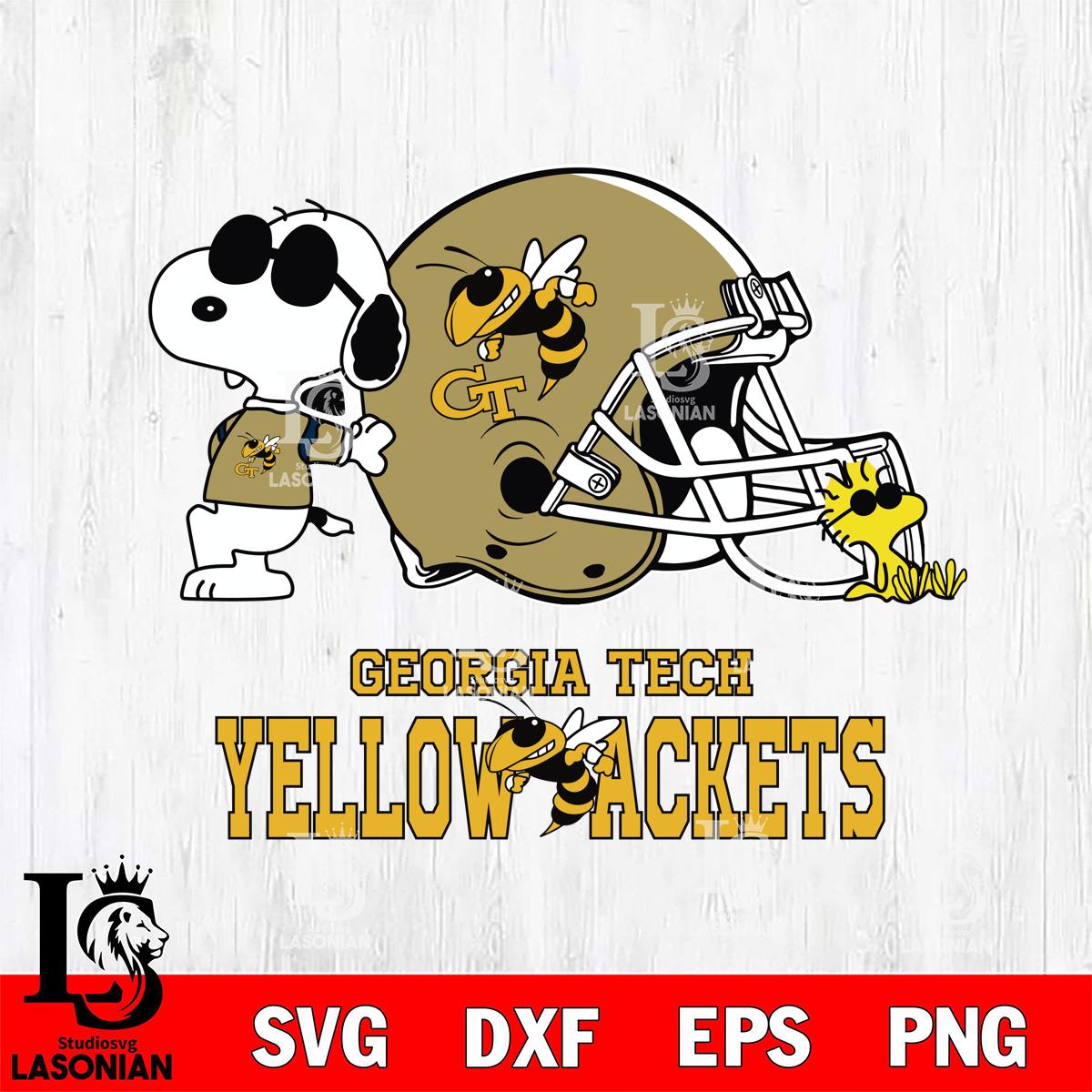 Georgia Tech Yellow Jackets Snoopy Sport 2 – lasoniansvg