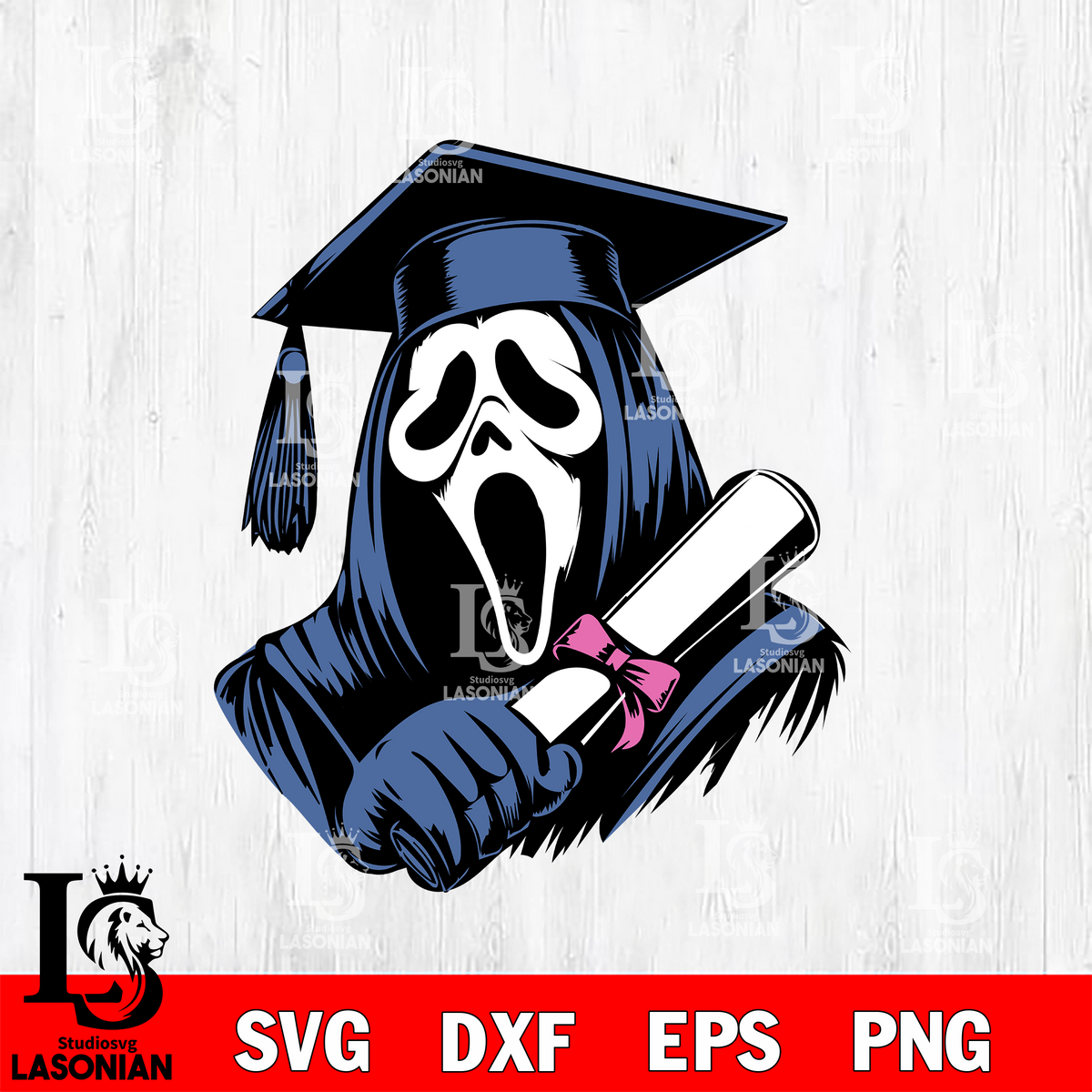 Ghostface Scream Graduation 2025 SVG DXF EPS PNG FILE,Graduation File ...