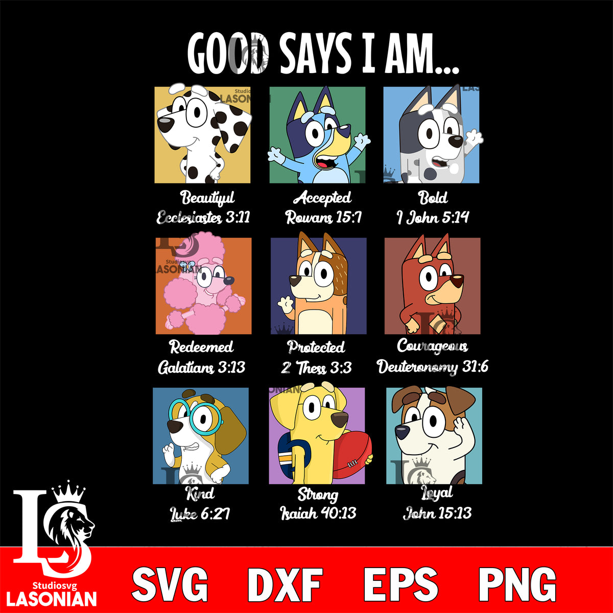 God Say I Am Bluey 2 – lasoniansvg
