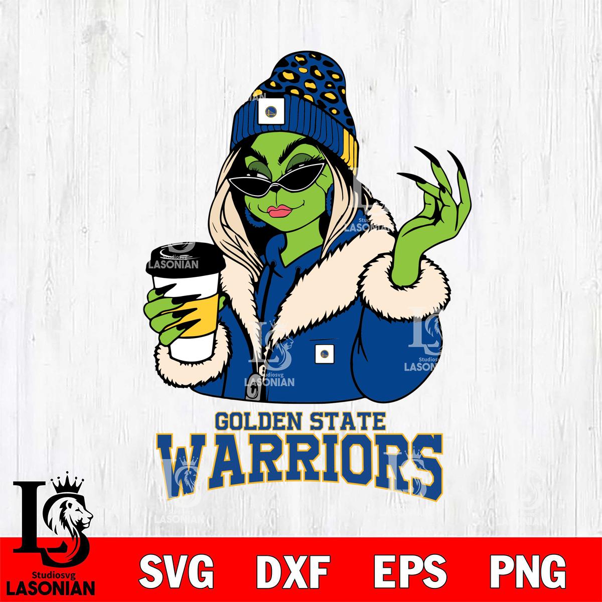 Golden State Warriors Boujee Grinch Girls Christmas – lasoniansvg