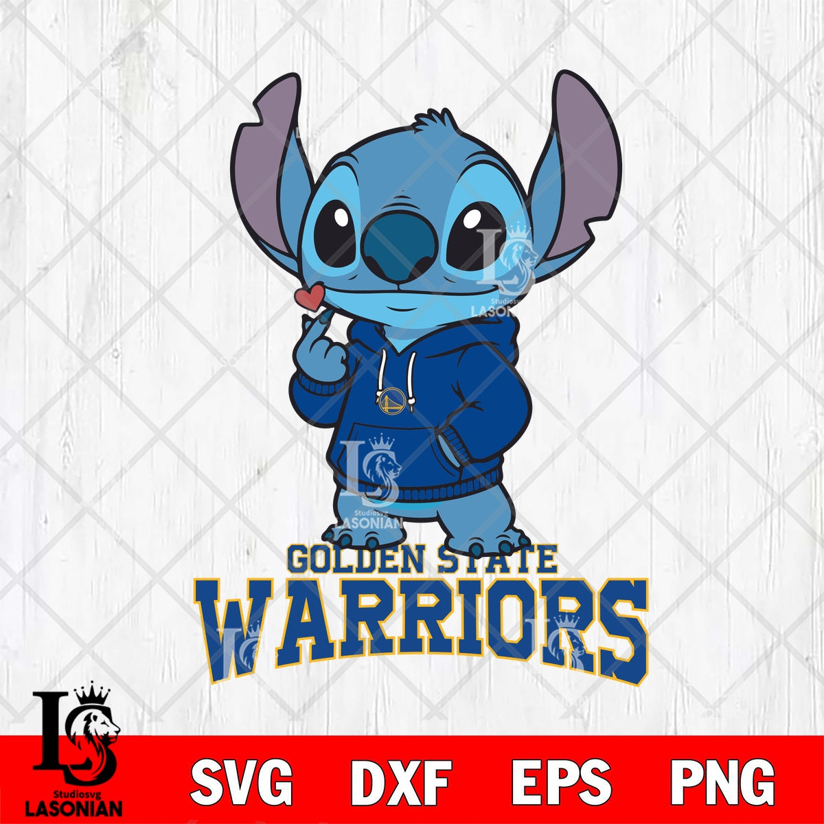 Golden State Warriors Stitch finger heart File cut , Criucut , Digital ...