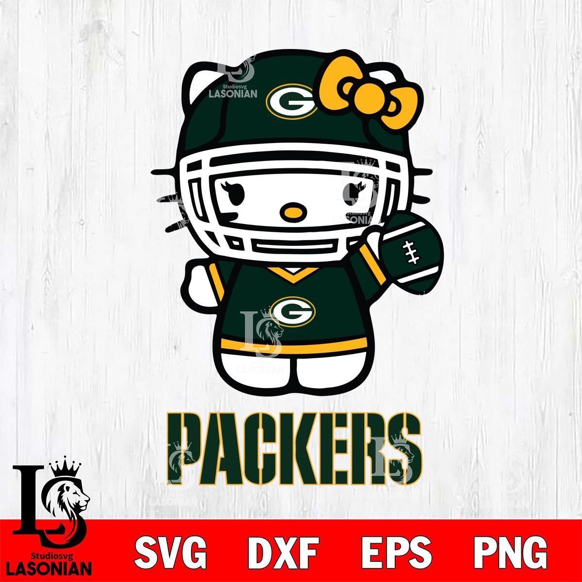 Green Bay Packers Hello Kitty Nfl 1 – lasoniansvg