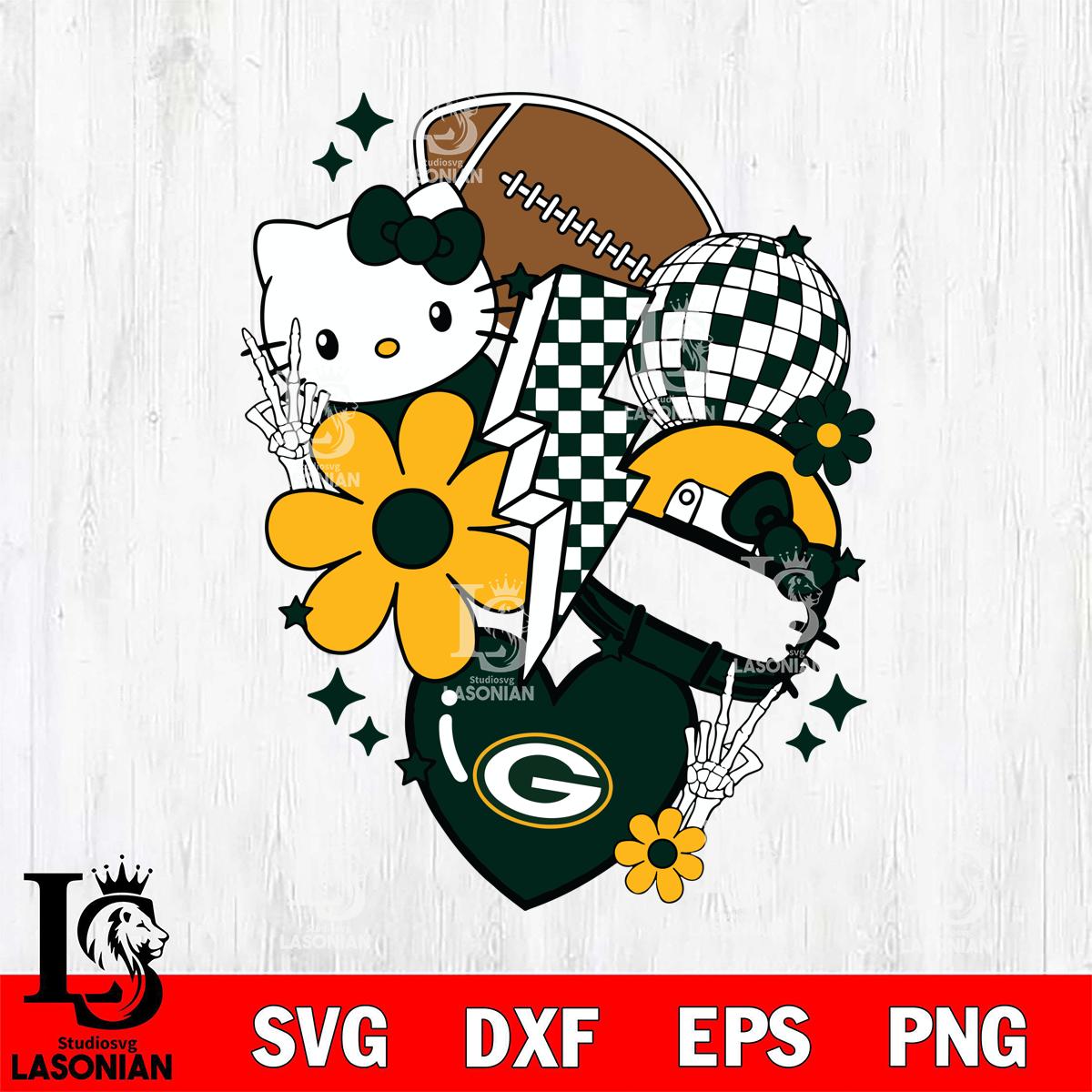 Green Bay Packers Hello Kitty Nfl 2 – lasoniansvg