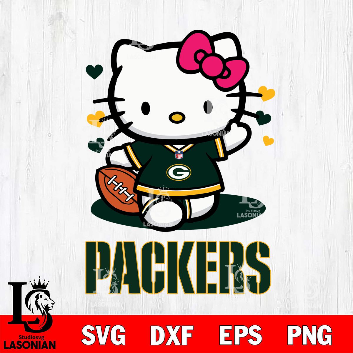 Green Bay Packers Hello Kitty Nfl 3 – lasoniansvg