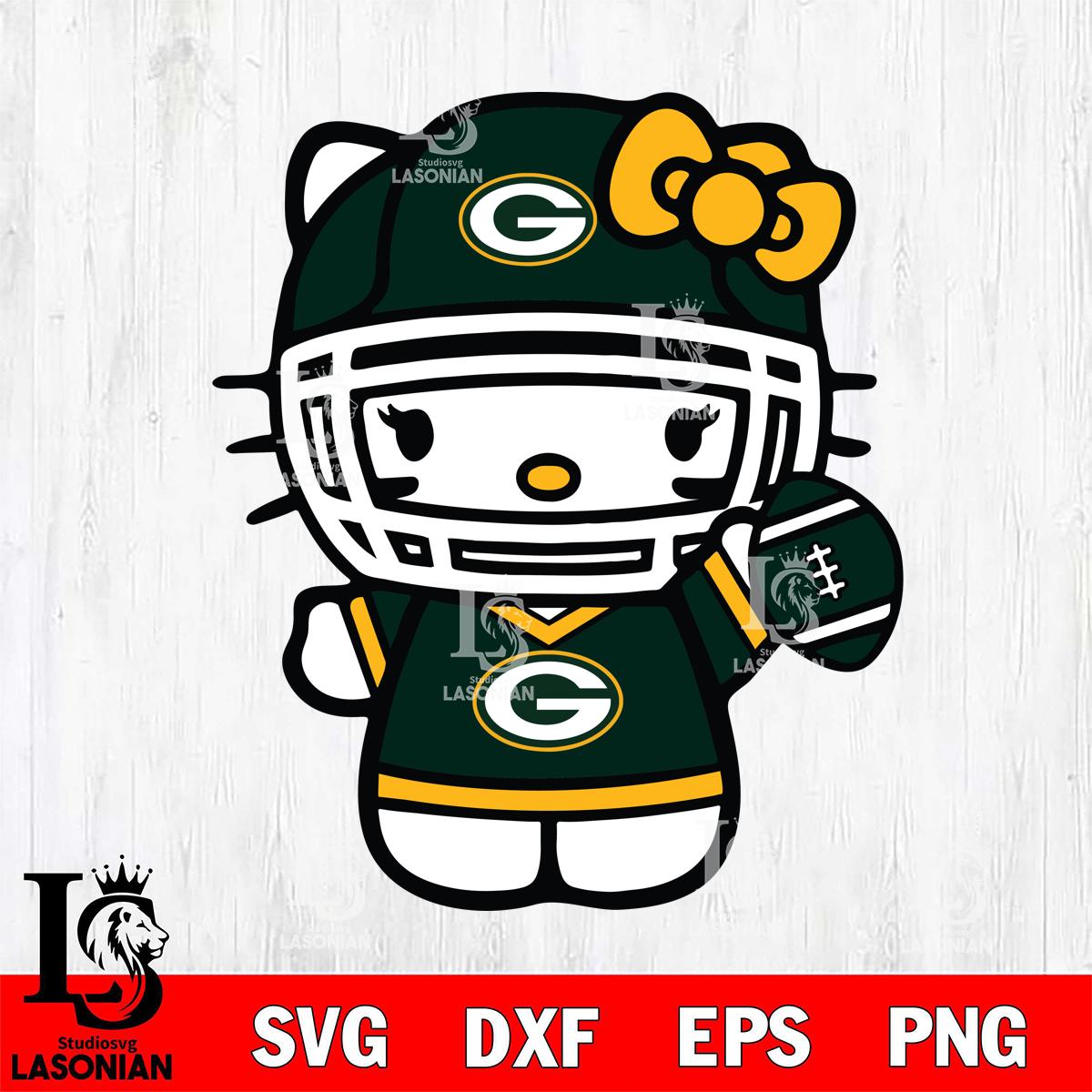 Green Bay Packers Hello Kitty sport 6 – lasoniansvg