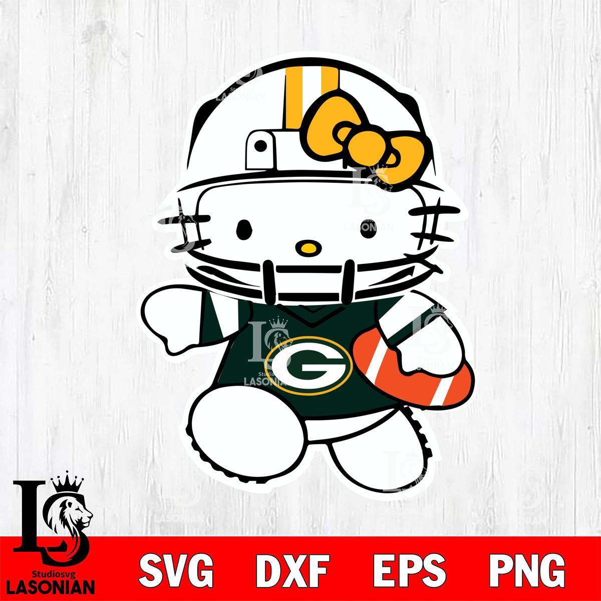 Green Bay Packers Hello Kitty sport 8 – lasoniansvg