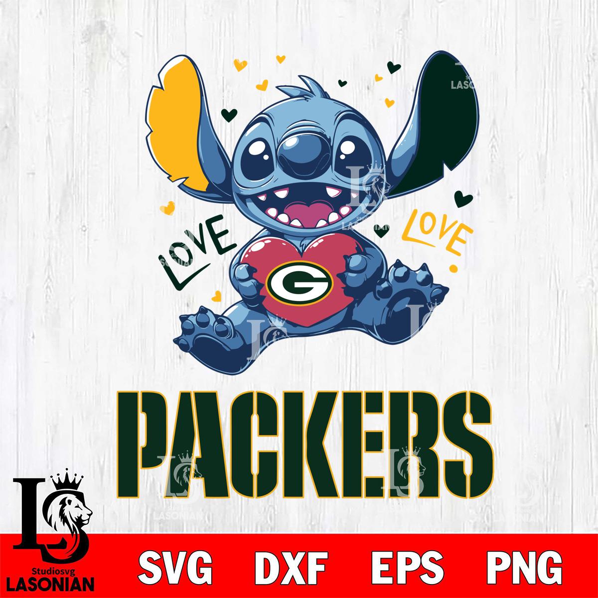 Green Bay Packers Love Stitch – lasoniansvg