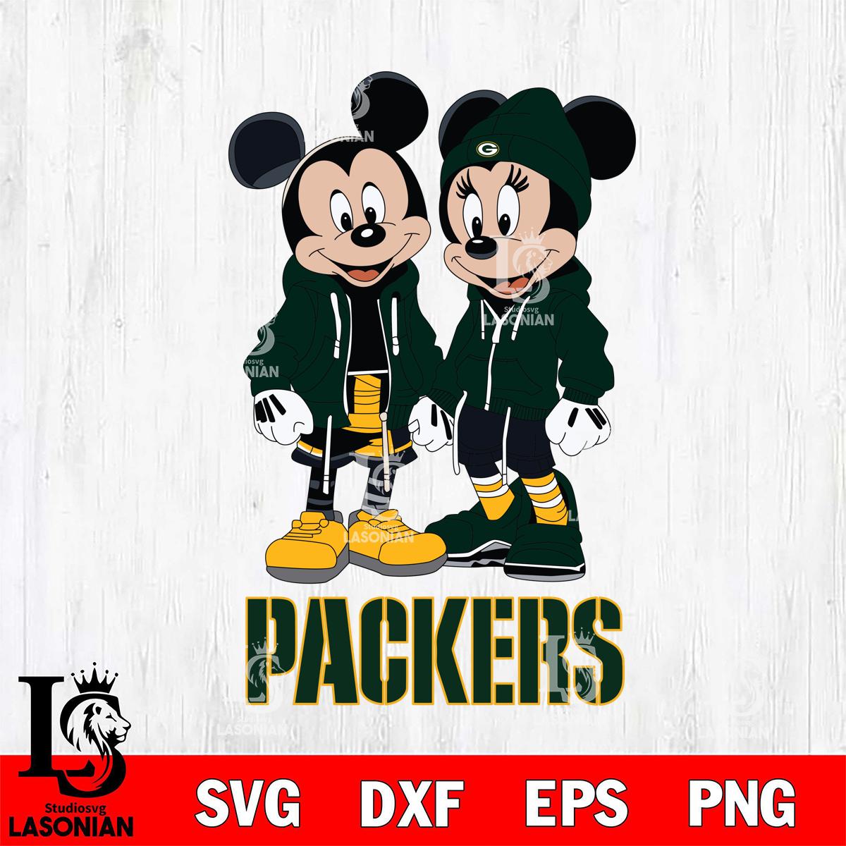 Green Bay Packers Mickey Minnie Mouse Rugby – lasoniansvg