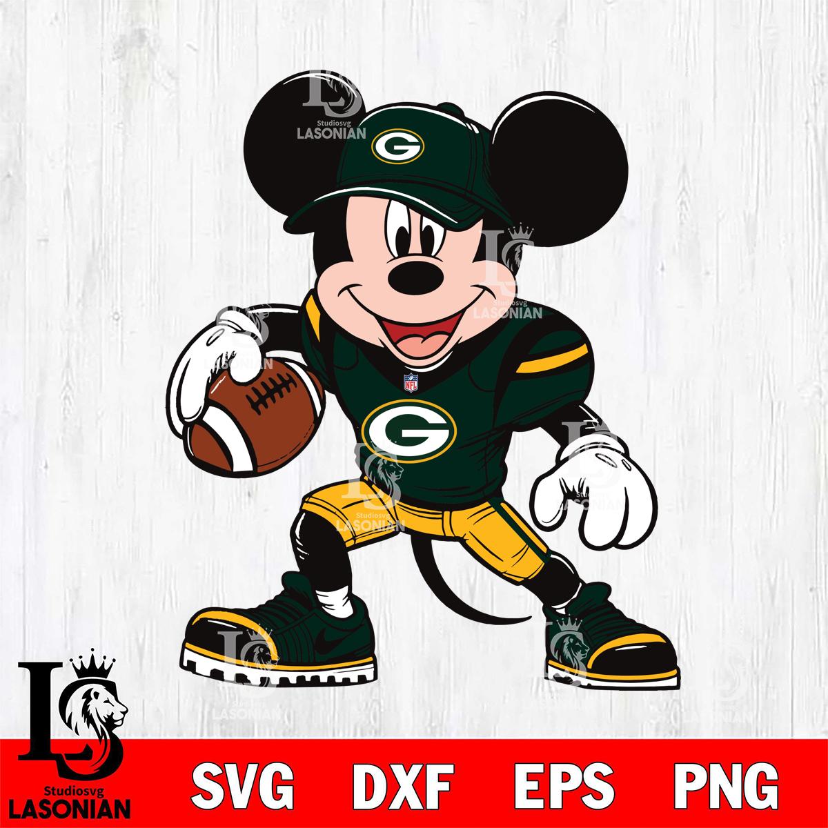 Green Bay Packers Mickey Mouse – lasoniansvg