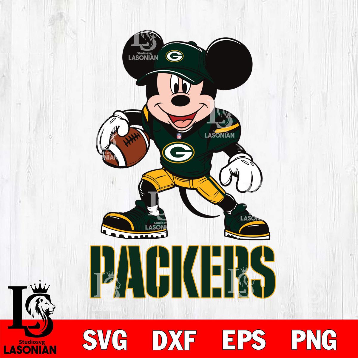 Green Bay Packers Mikey Mouse Disney – lasoniansvg