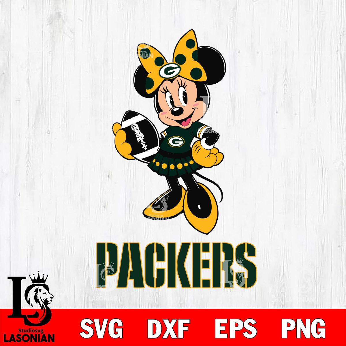 Green Bay Packers Minnie Mouse – lasoniansvg