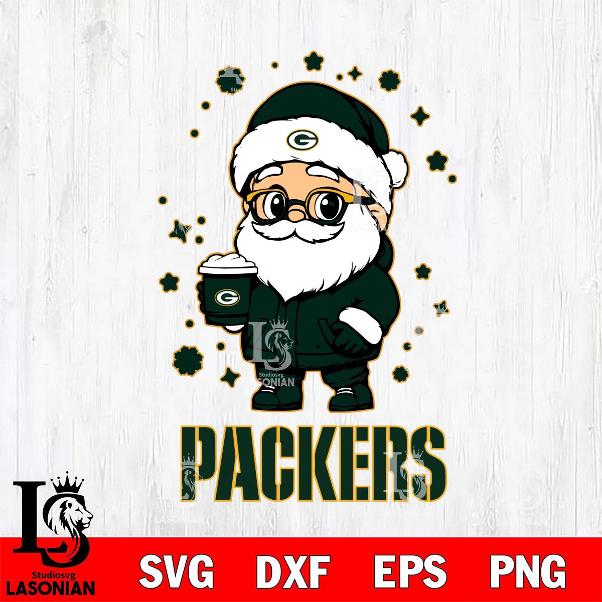 Green Bay Packers Santa Claus Coffe – lasoniansvg