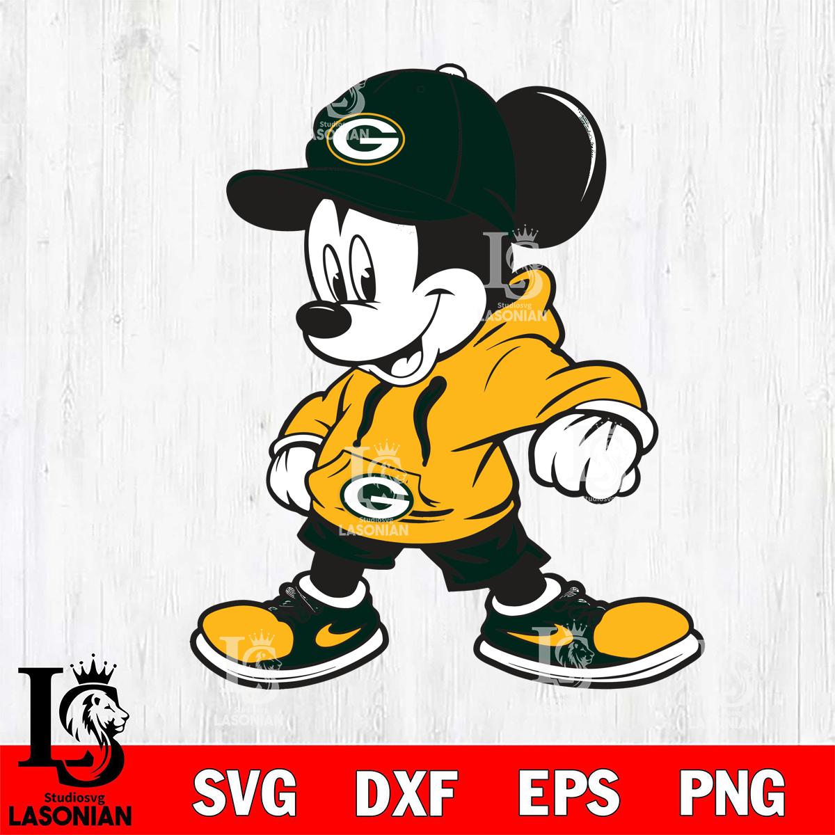 Green Bay Packers mickey mouse NFL – lasoniansvg
