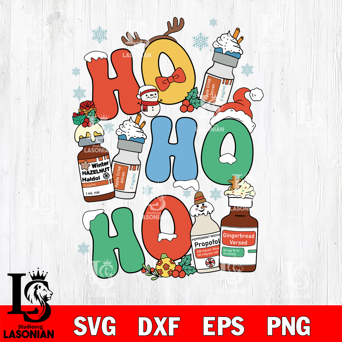 Ho Ho Ho Medical Nurse Christmas – lasoniansvg