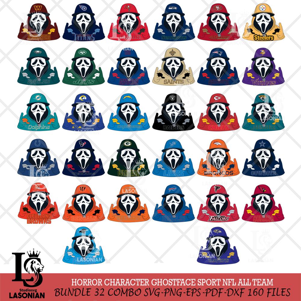 Horror Character Ghostface Sport NFL – lasoniansvg
