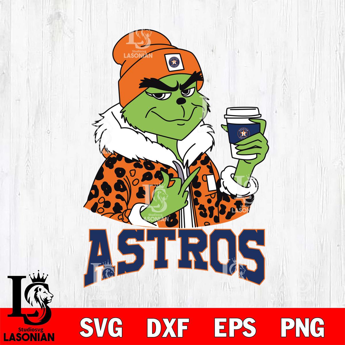 Houston Astros Boujee Grinch Leopard Christmas – lasoniansvg