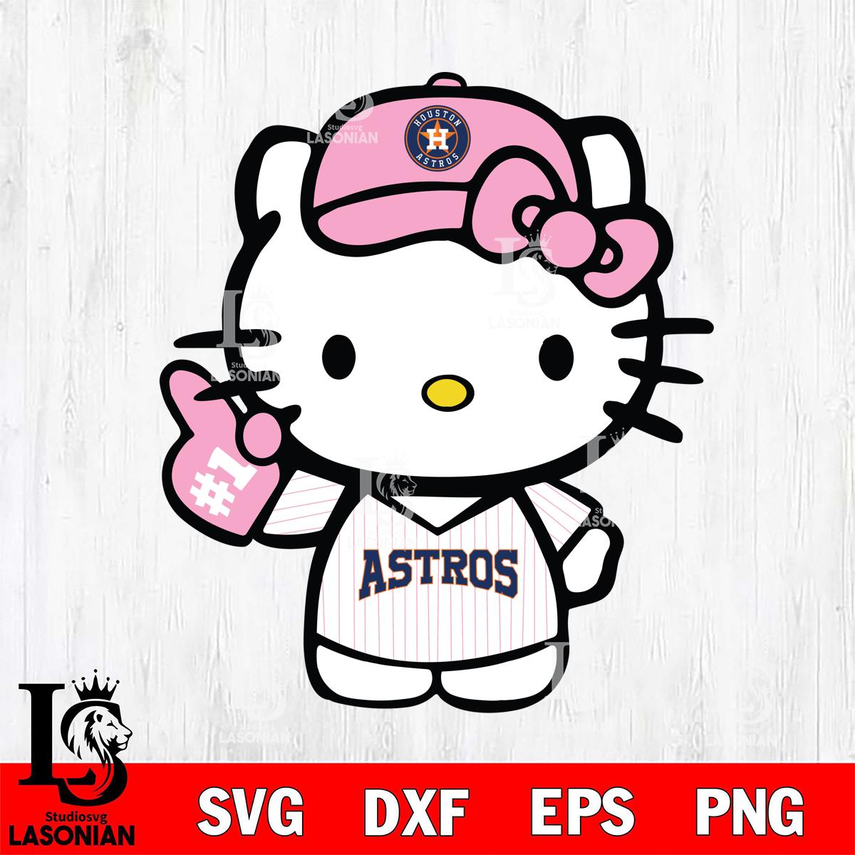 Houston Astros Hello Kitty Pink Baseball 9 – lasoniansvg