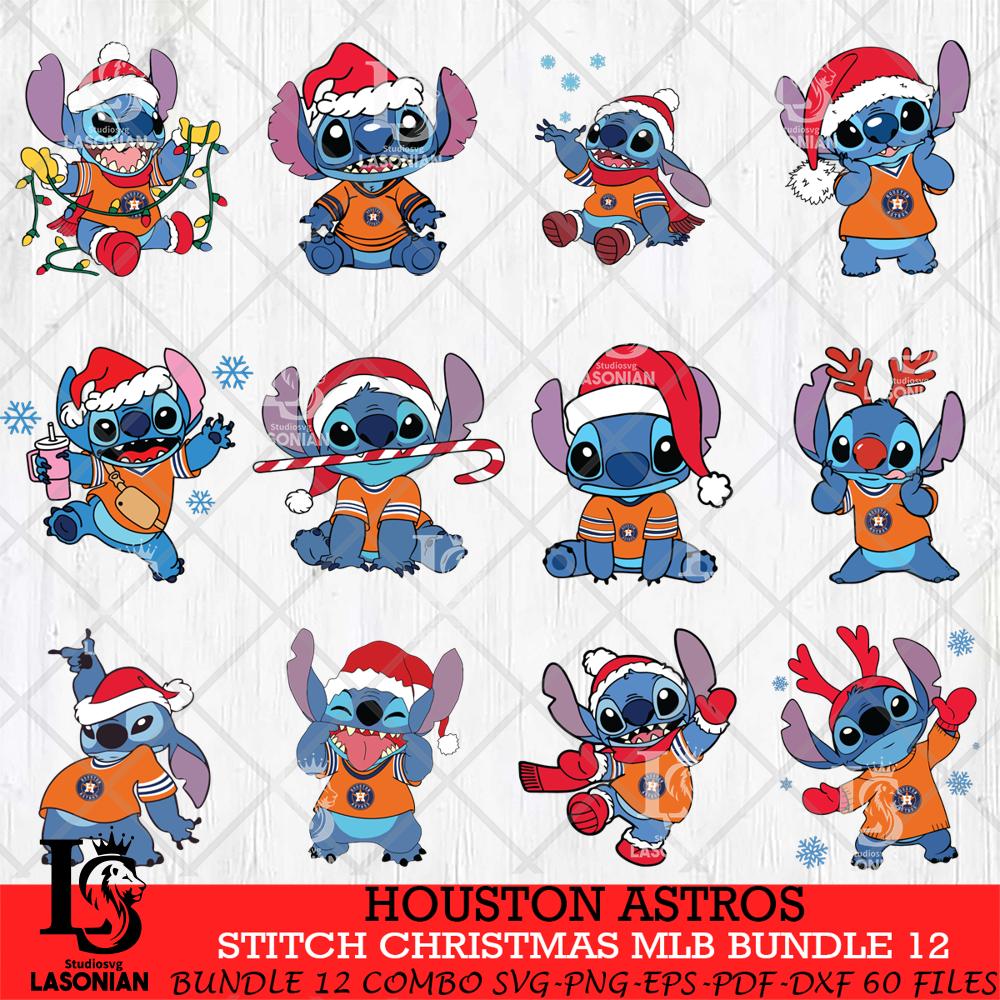 Houston Astros Stitch Christmas MLB Bundle 12 – lasoniansvg