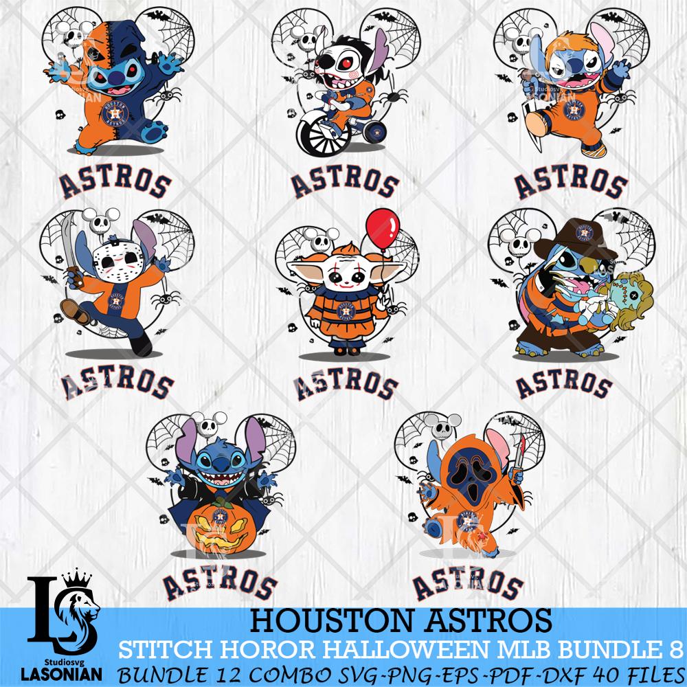 Houston Astros Stitch Halloween Bundle MLB – lasoniansvg