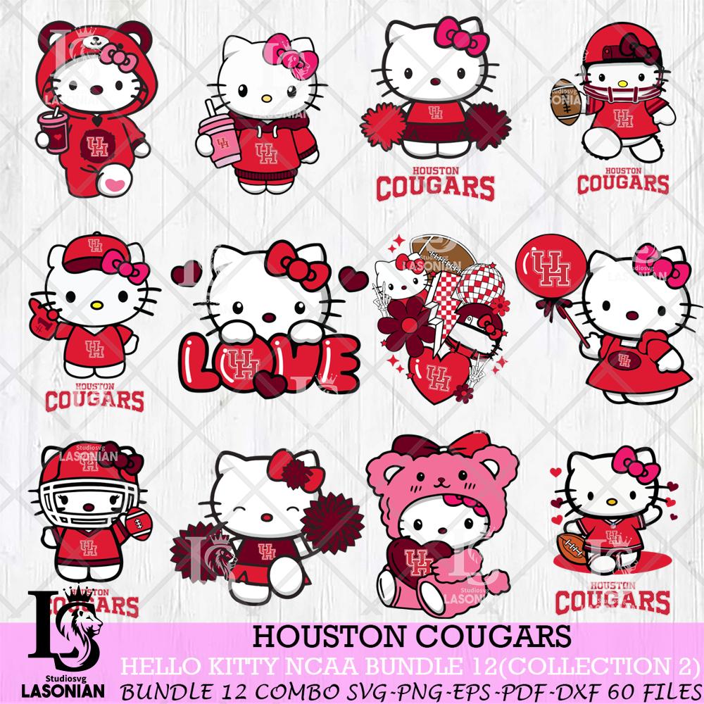 Houston Cougars Hello Kitty Bundle 12 SVG – lasoniansvg