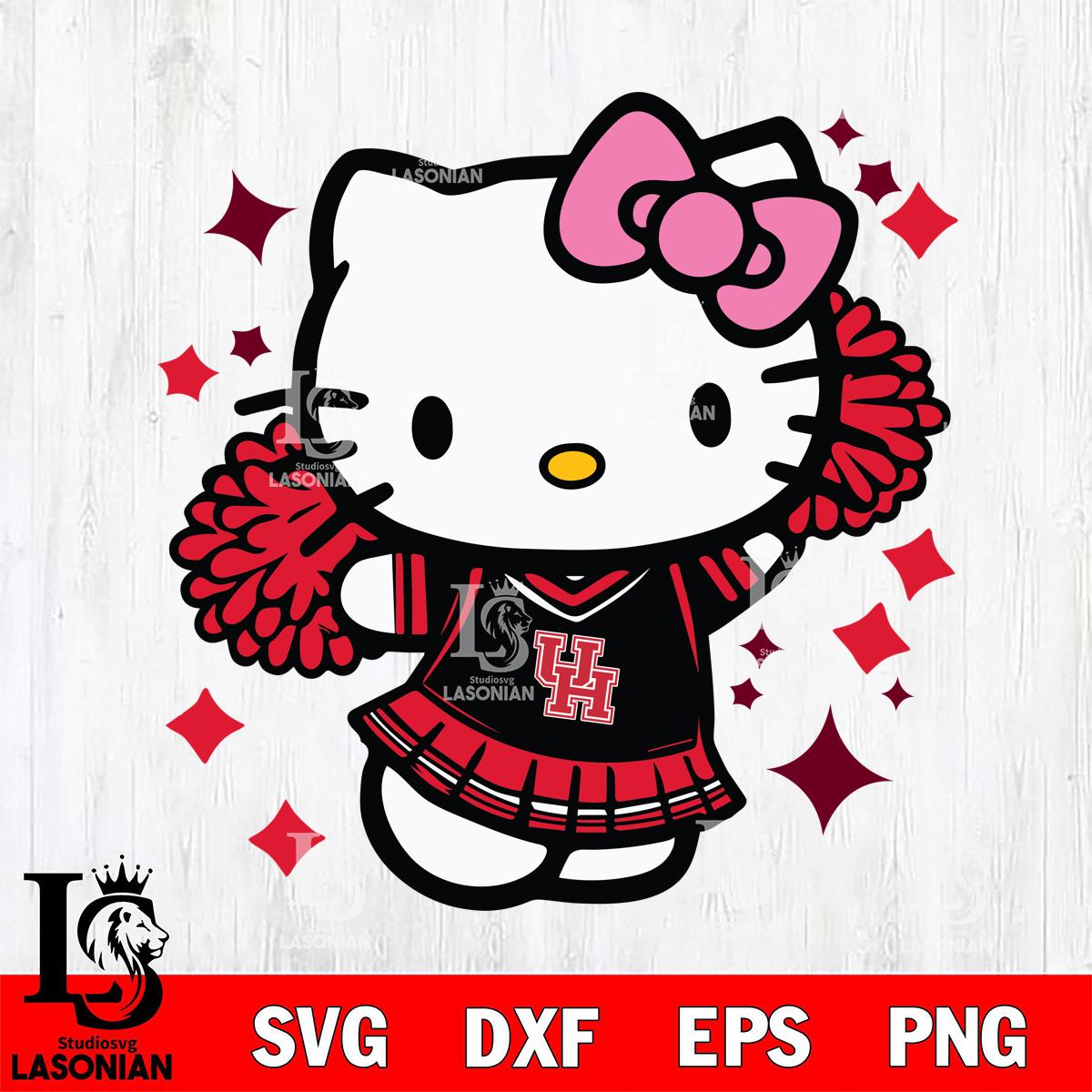 Houston Cougars Hello Kitty Cheerleader 4 – lasoniansvg