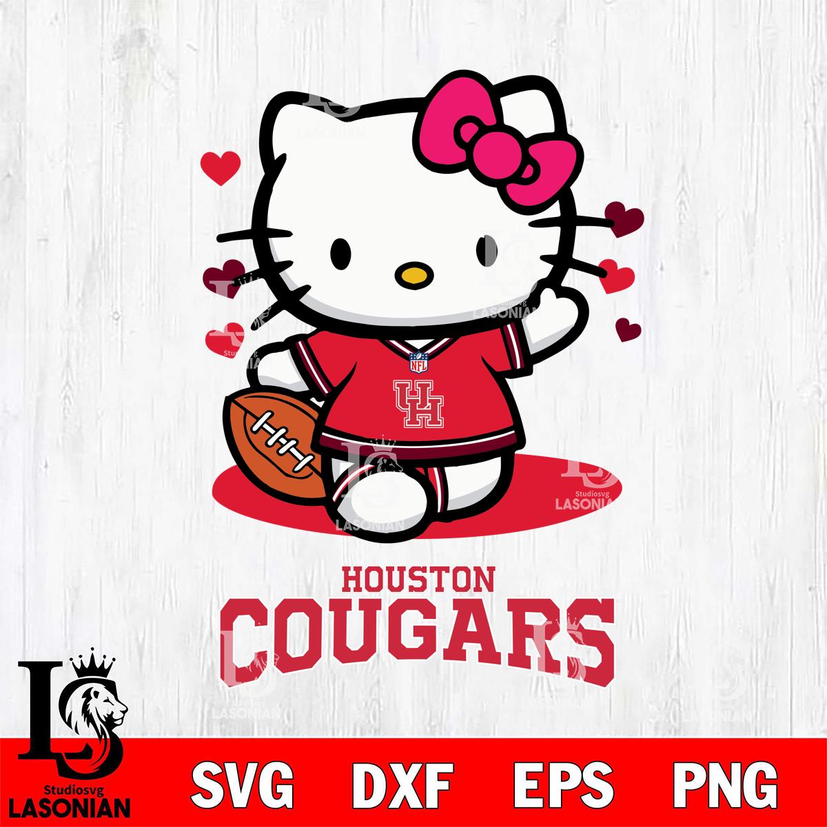 Houston Cougars Hello Kitty NCAA 3 – lasoniansvg