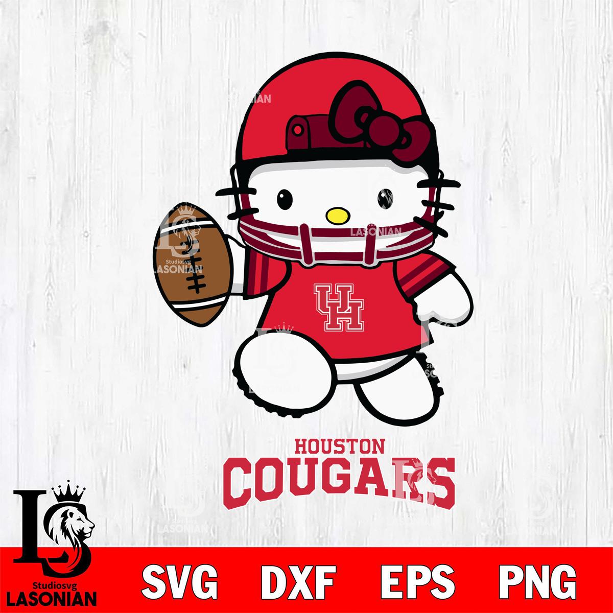 Houston Cougars Hello Kitty NCAA 4 – lasoniansvg