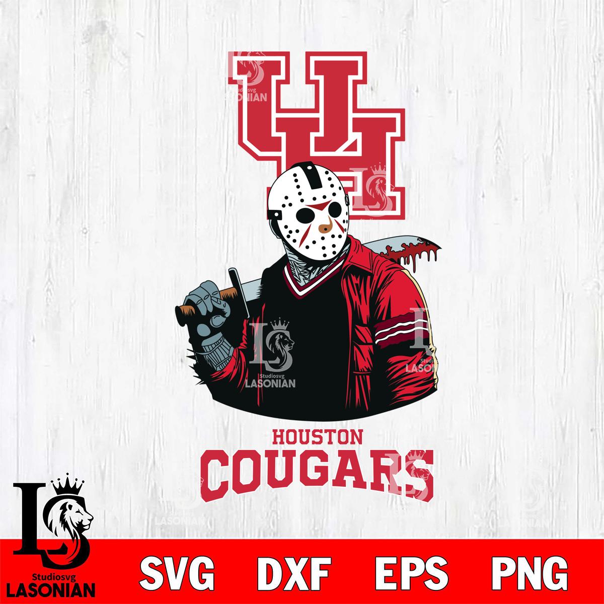 Houston Cougars Jason Voorhees 10 – lasoniansvg