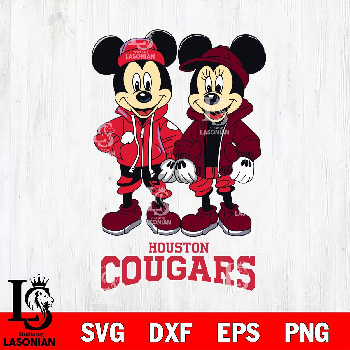 Houston Cougars Mickey Minnie Mouse Football – lasoniansvg