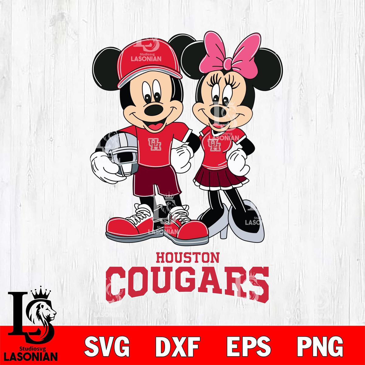 Houston Cougars Mickey Minnie Mouse Helmet – lasoniansvg