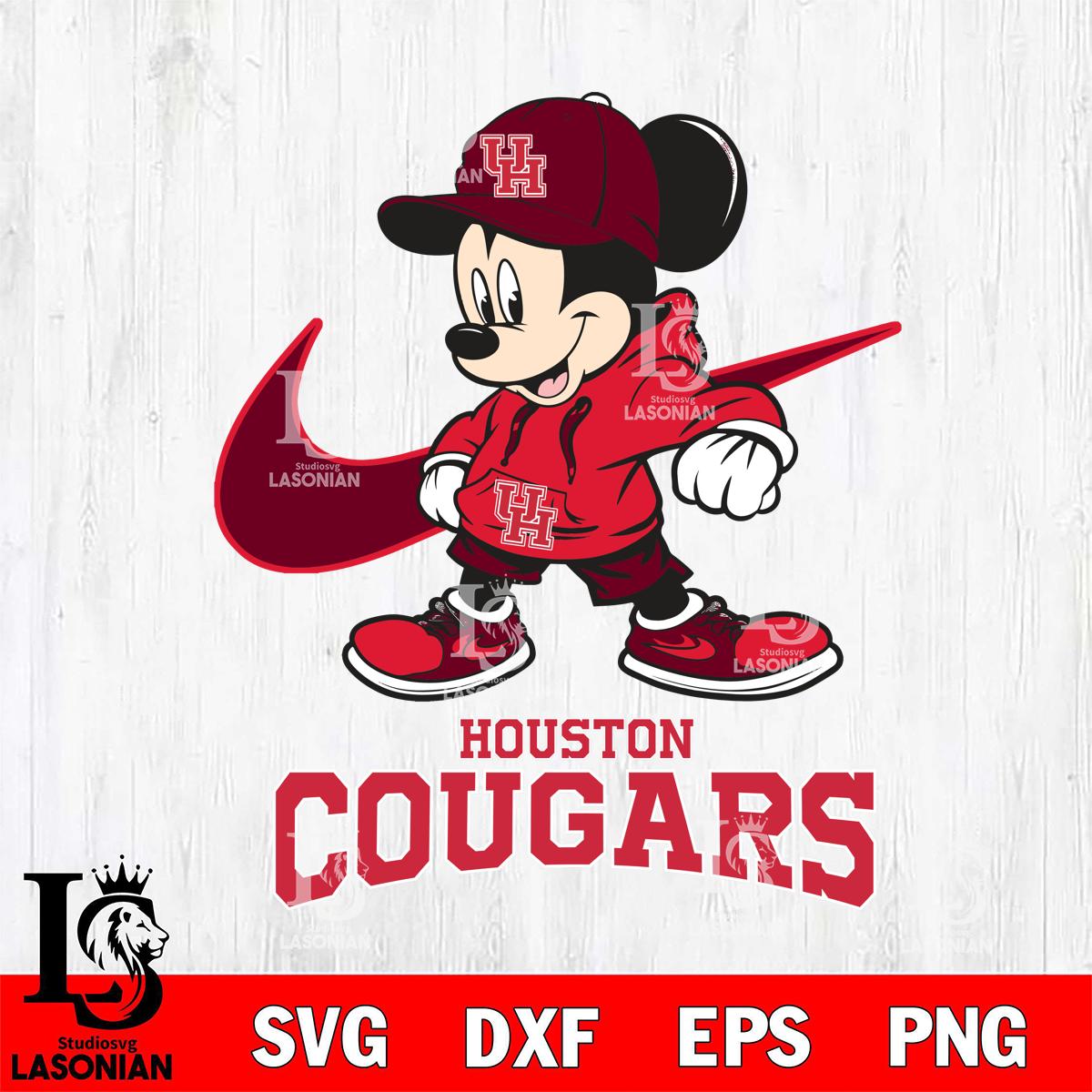 Houston Cougars Mickey Mouse NIKE – lasoniansvg