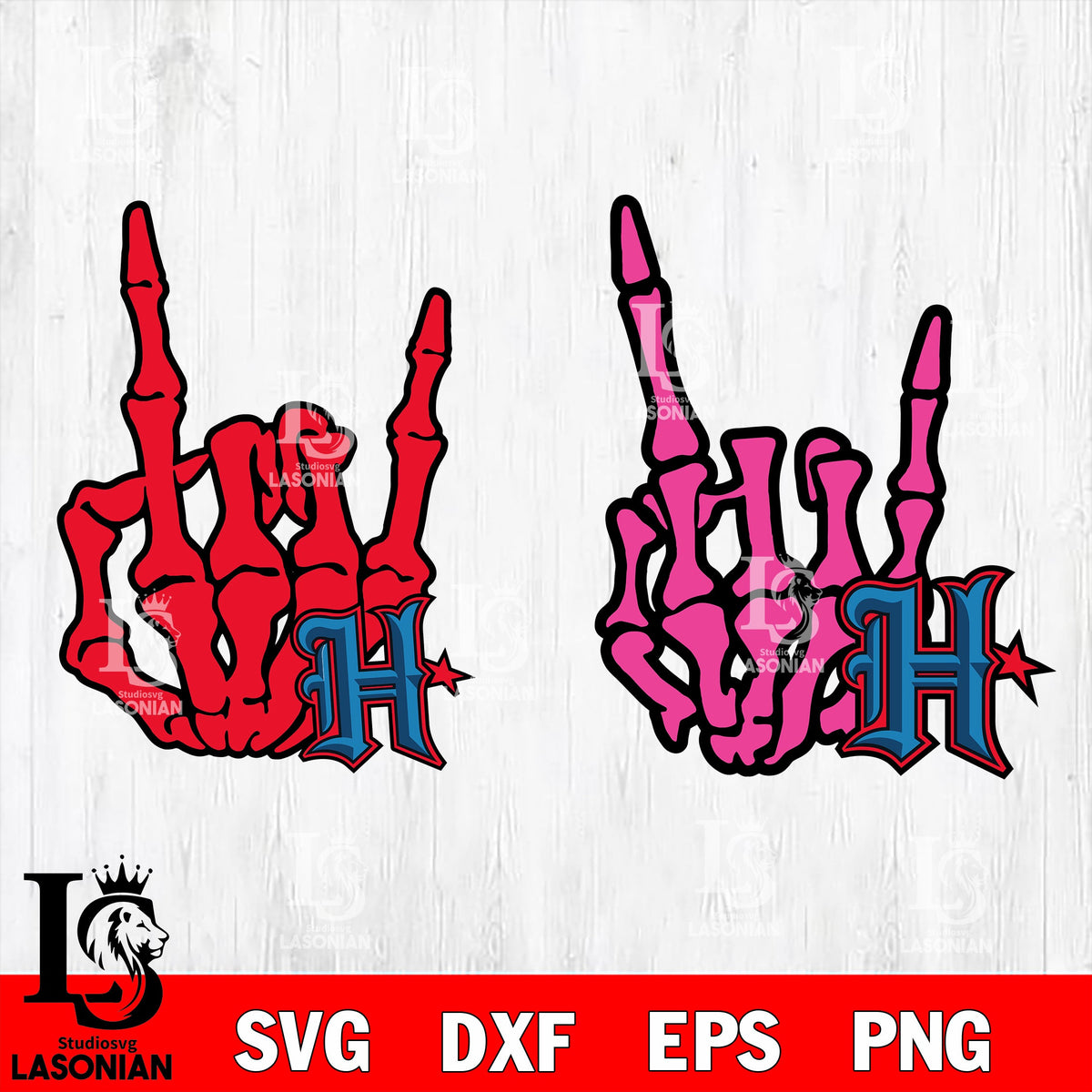 Houston Rock Hand – lasoniansvg