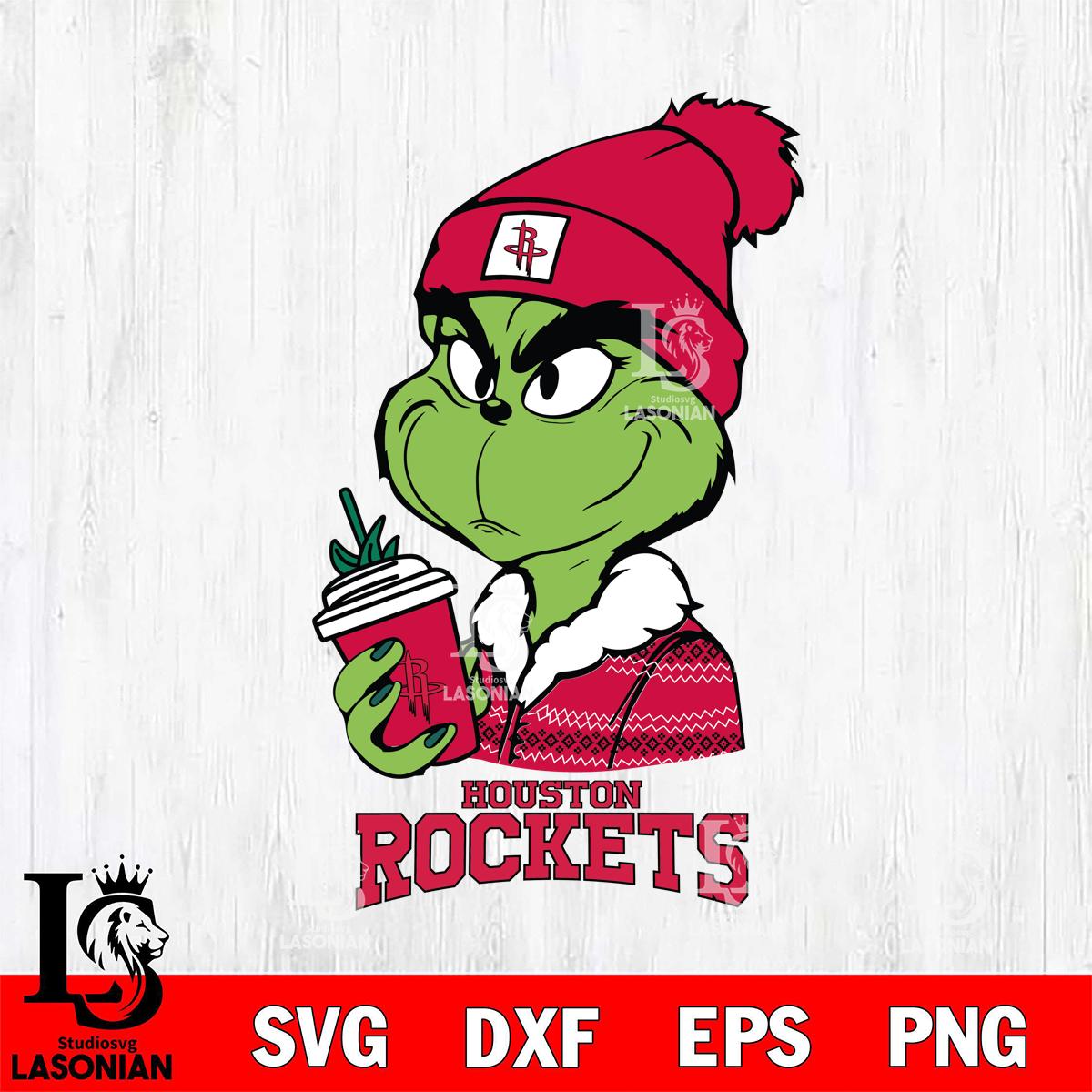 Houston Rockets Boujee Grinch Christmas – lasoniansvg