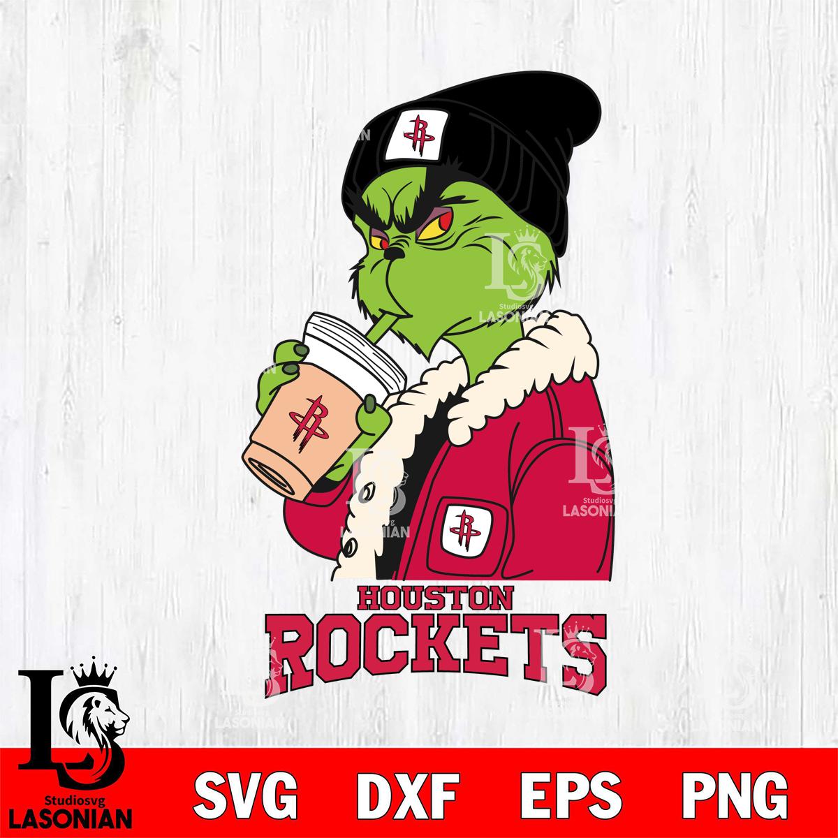 Houston Rockets Grinch Bougie Football – lasoniansvg