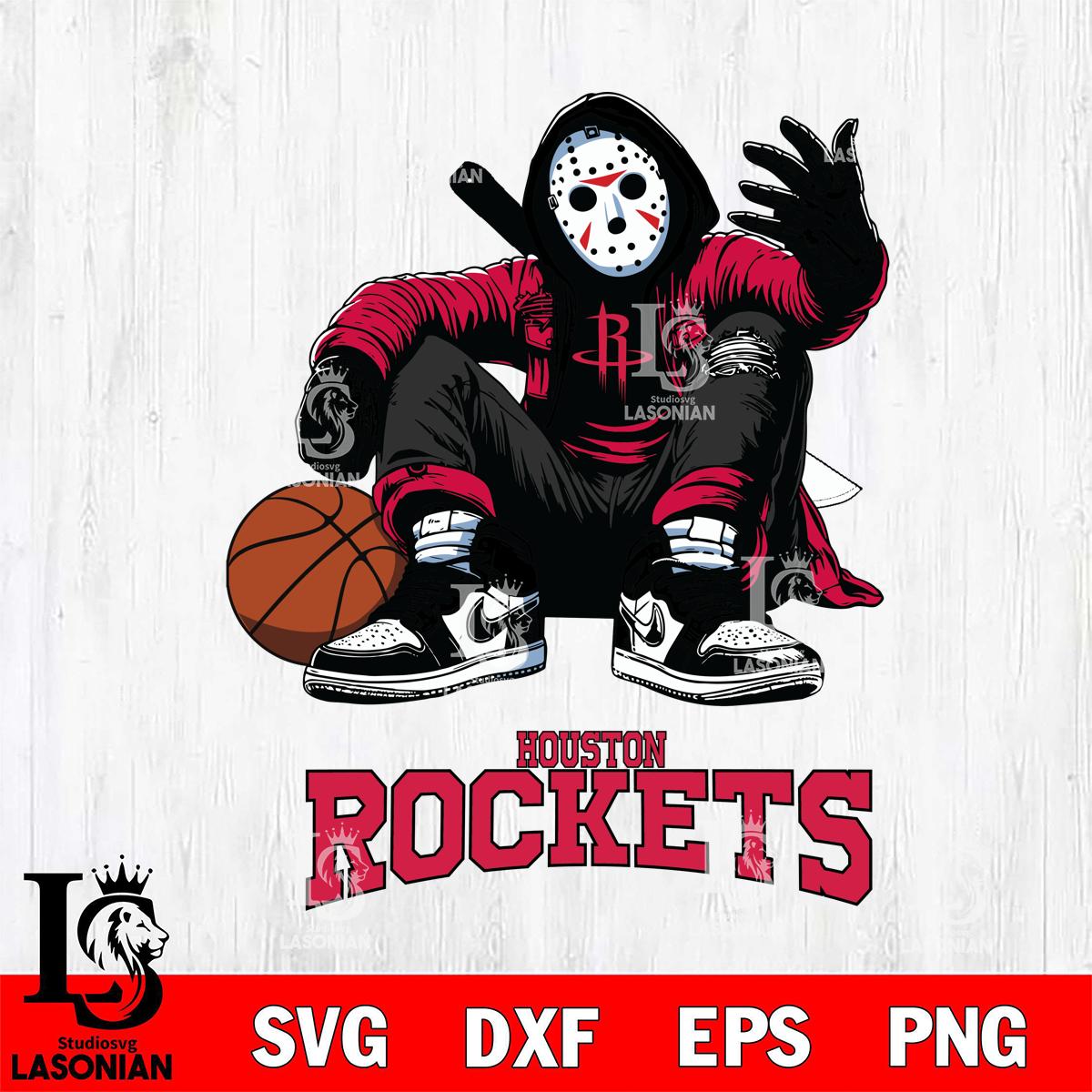 Houston Rockets NBA Jason Voorhees Halloween SVG – lasoniansvg