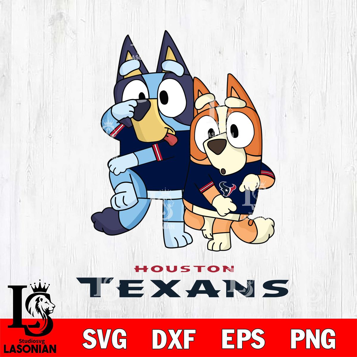 Houston Texans Bluey & Bingo – lasoniansvg