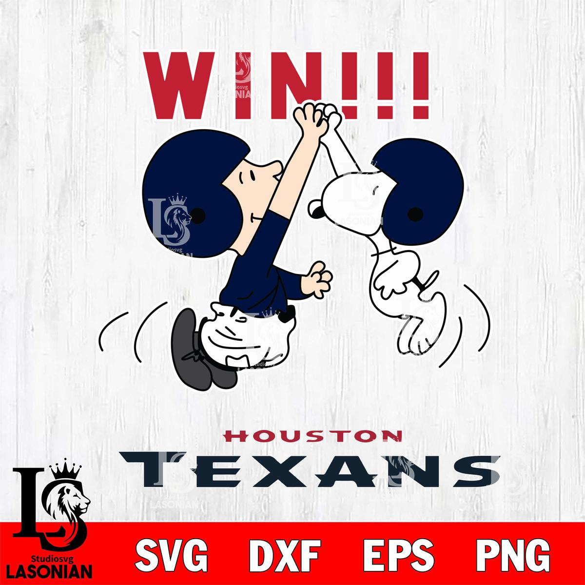 Houston Texans Charlie Brown and Snoopy Win – lasoniansvg