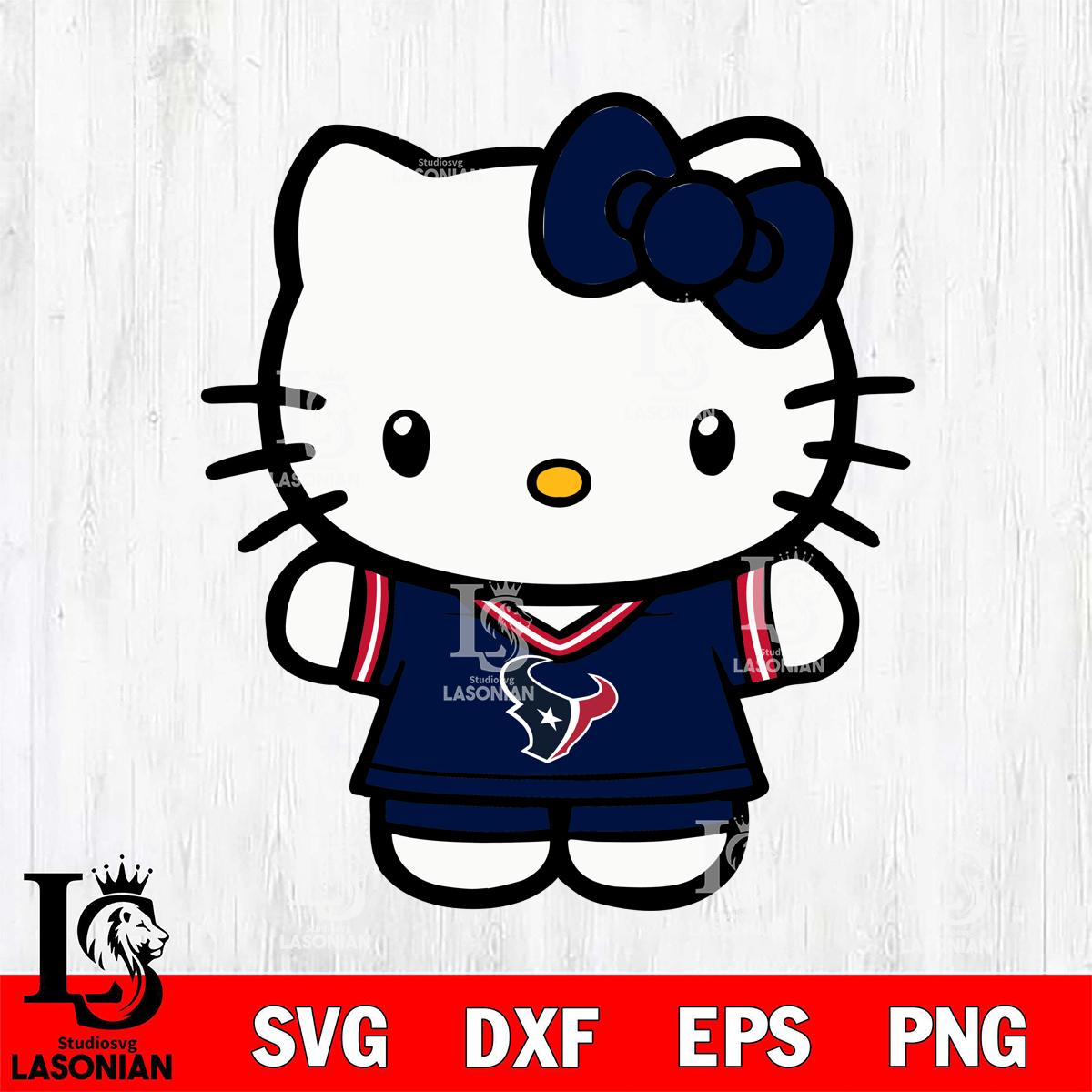 Houston Texans Cute Hello Kitty Football 6 – lasoniansvg