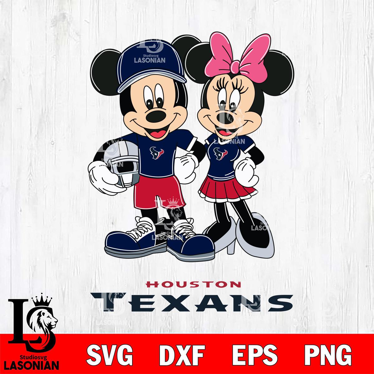 Houston Texans Mickey Minnie Mouse Helmet – lasoniansvg
