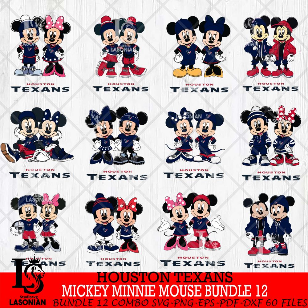 Houston Texans Mickey Minnie Mouse NFL Bundle 12 – lasoniansvg