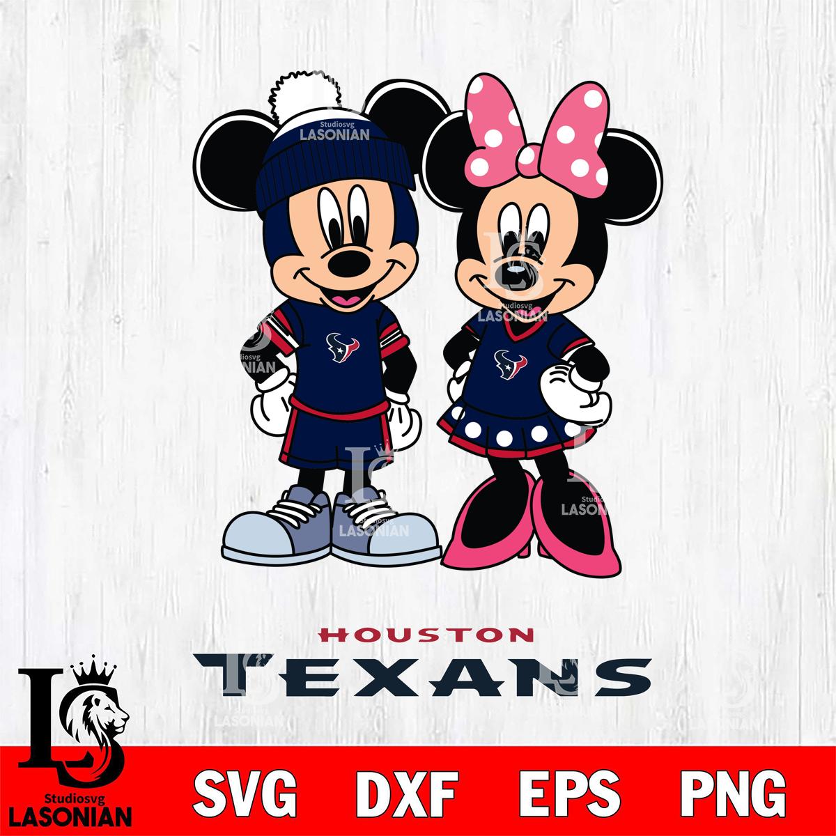Houston Texans Mickey Minnie Mouse Pink – lasoniansvg