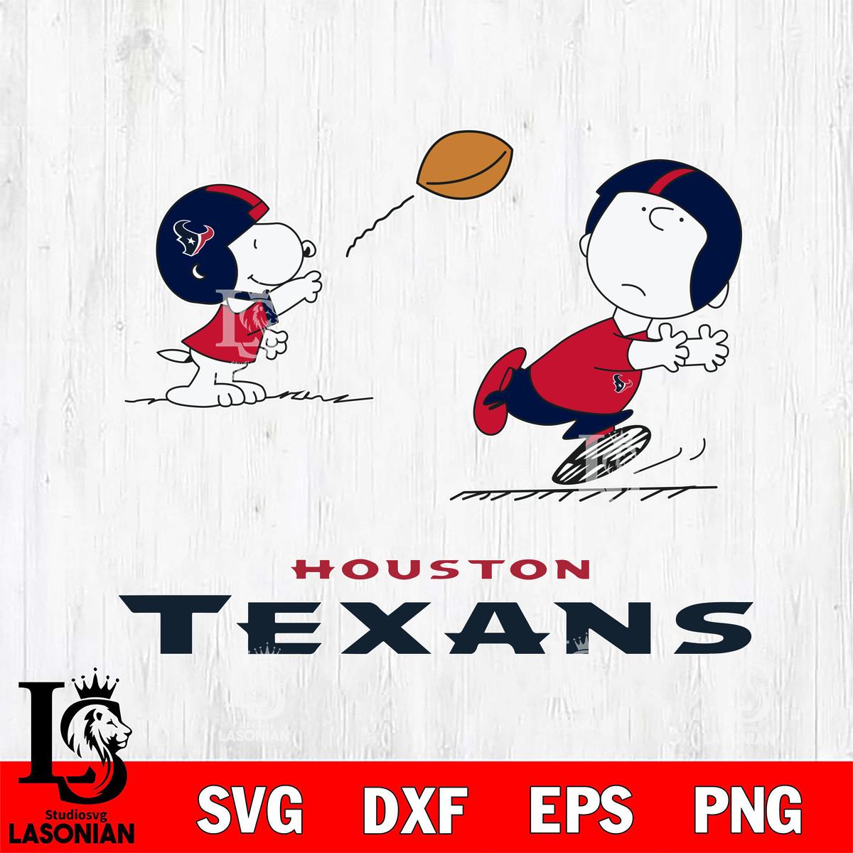 Houston Texans Peanuts play football – lasoniansvg