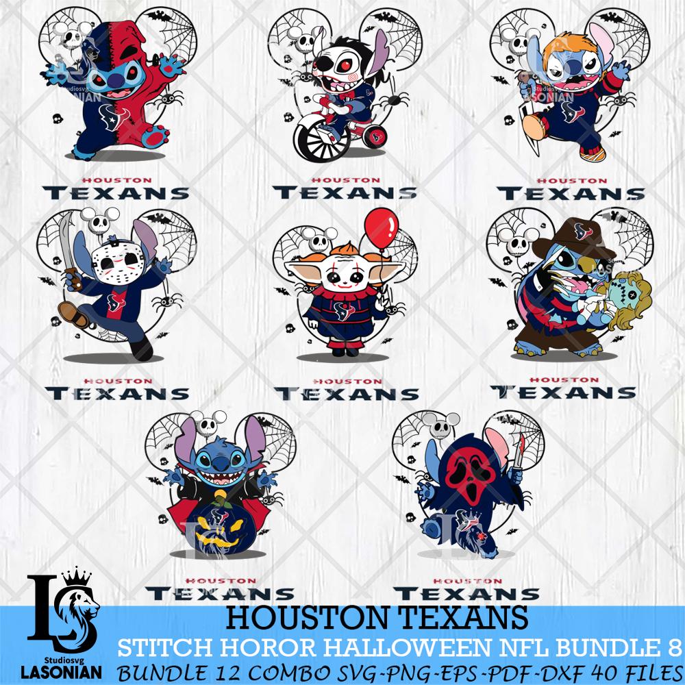 Houston Texans Stitch Horror Halloween Bundle 8 – lasoniansvg