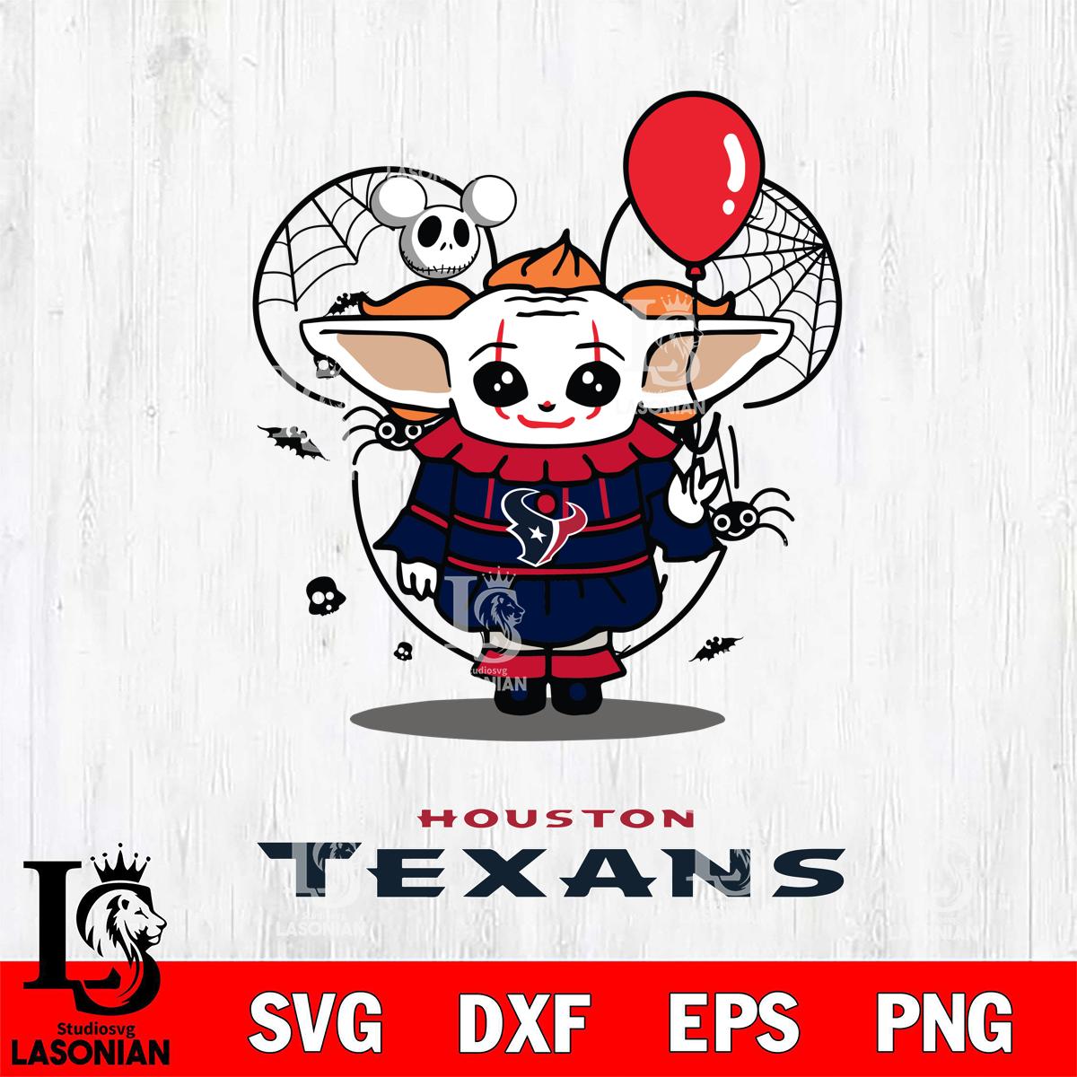 Houston Texans Stitch Pennywise Halloween – lasoniansvg