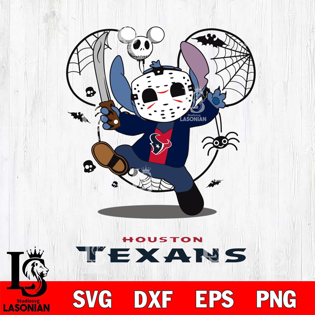 Houston Texans Stitch jason voorhees Halloween – lasoniansvg
