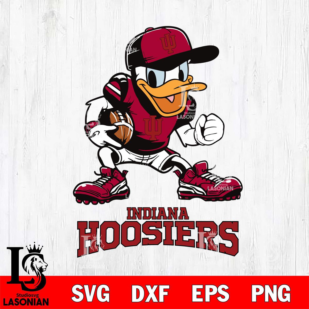 Indiana Hoosiers Donal Duck Disney – lasoniansvg