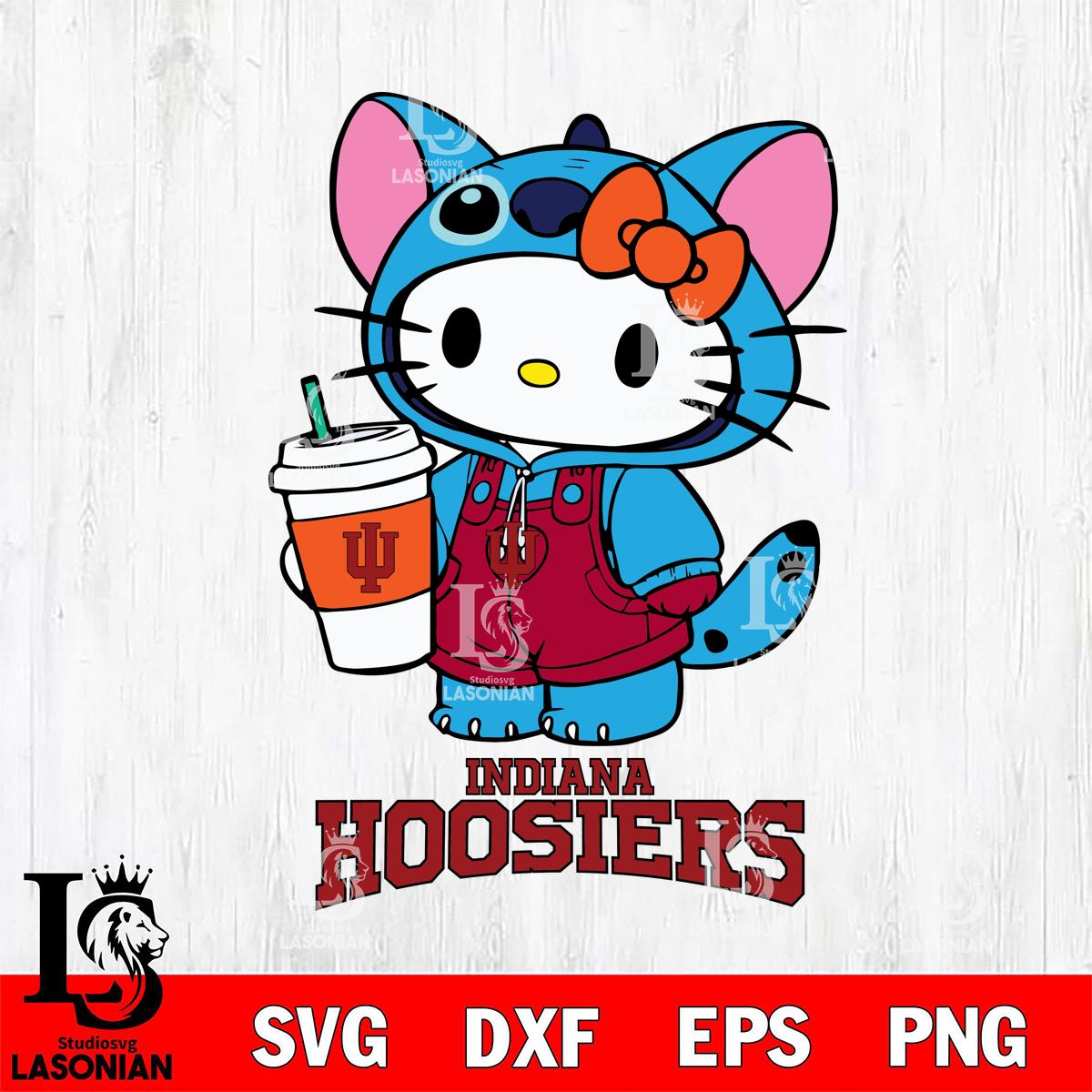 Indiana Hoosiers Hello Kitty Stitch – lasoniansvg